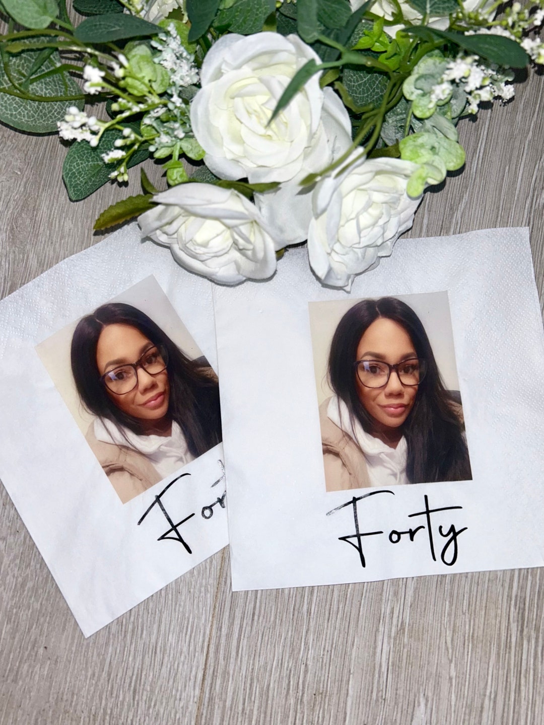 Personalised Photo Napkins, Birthday, Wedding, 21st 30th Tissue, Any ...