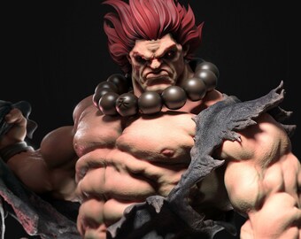 Street Fighter 6 Akuma Figure 10'' - Etsy