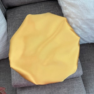 Beautiful Adjustable Satin Yellow Bonnet - Etsy