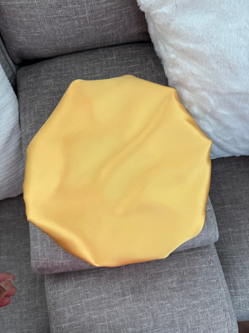 Beautiful Adjustable Satin Yellow Bonnet - Etsy