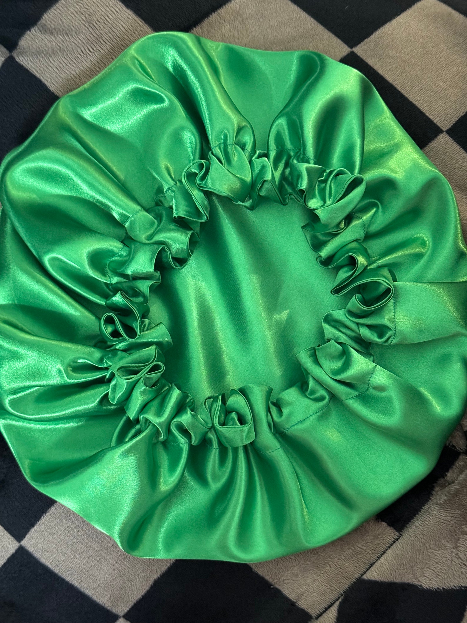 Beautiful Adjustable Satin Green Bonnet - Etsy