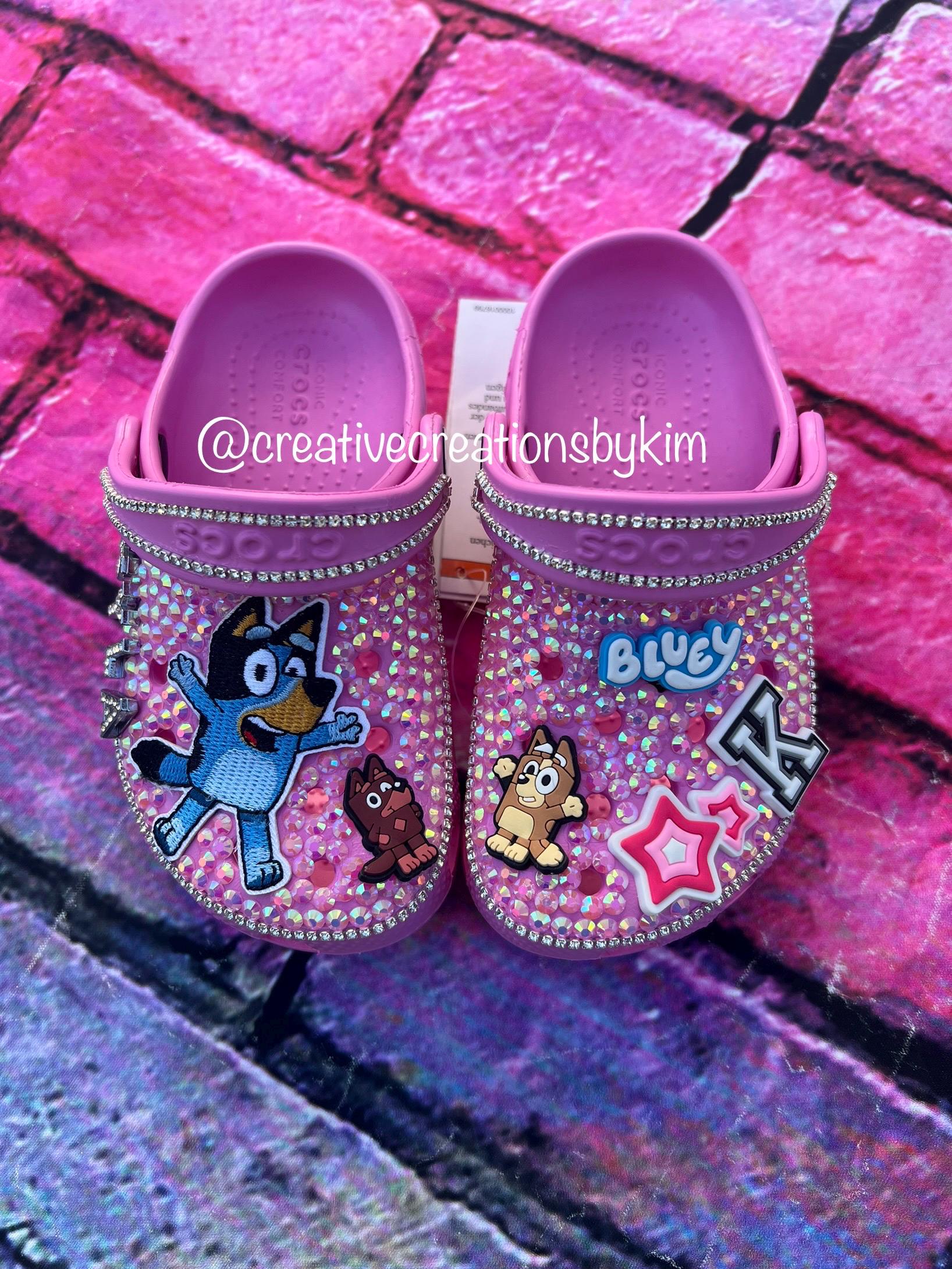 Minnie Mouse Hello Kitty Bluey Custom Crocs/ Kids' Crocs/ Girls Crocs ...