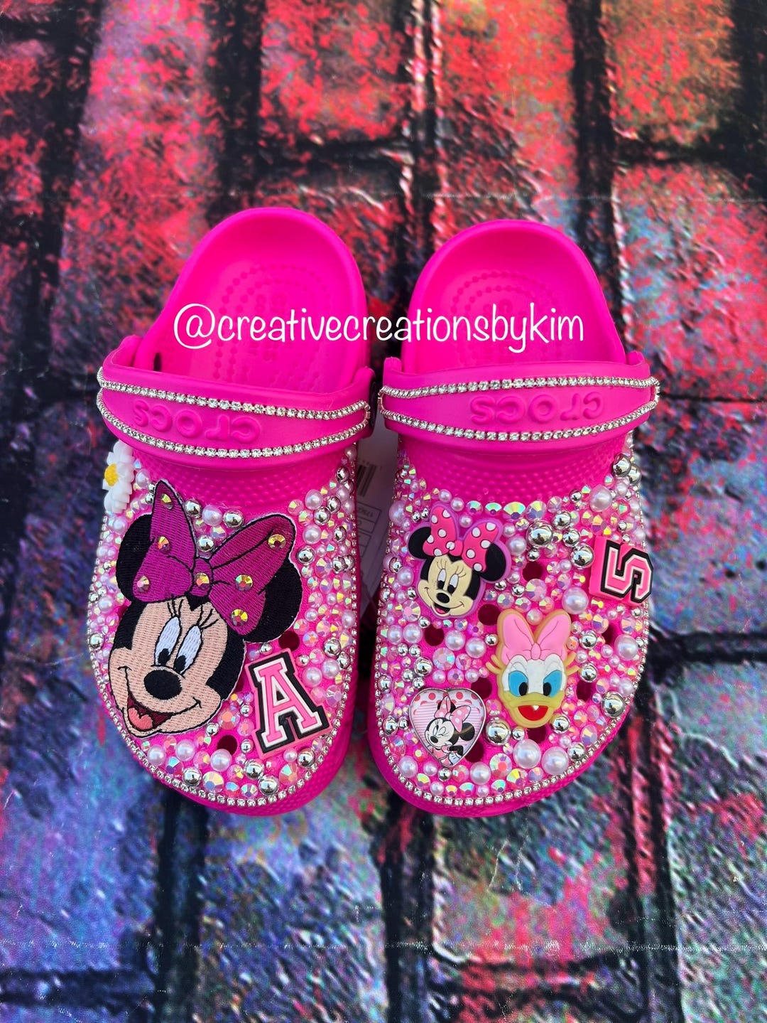 Minnie Mouse Hello Kitty Bluey Custom Crocs/ Kids' Crocs/ Girls Crocs ...