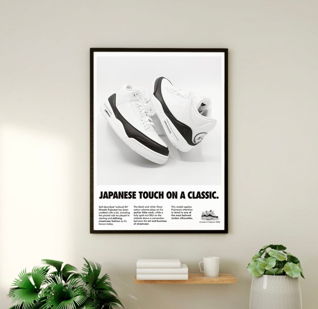 Retro Sneaker Poster Series Fragment Jordan Exclusively at ...