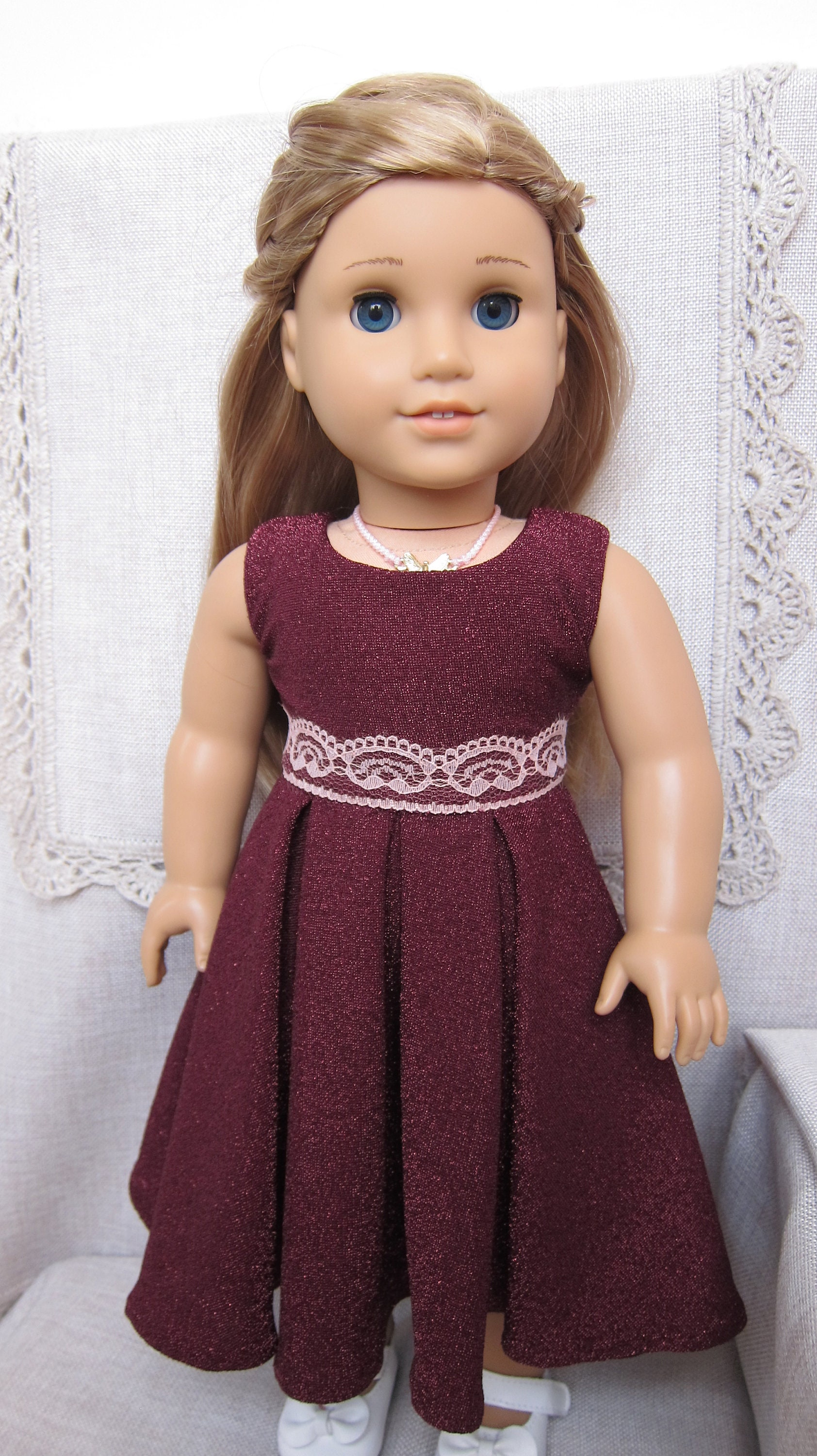 Shimmer Doll Dress for American Girl Doll. Ball Gown High Tea Party for 18 Dolls. Handmade. Only One Available. Etsy Canada