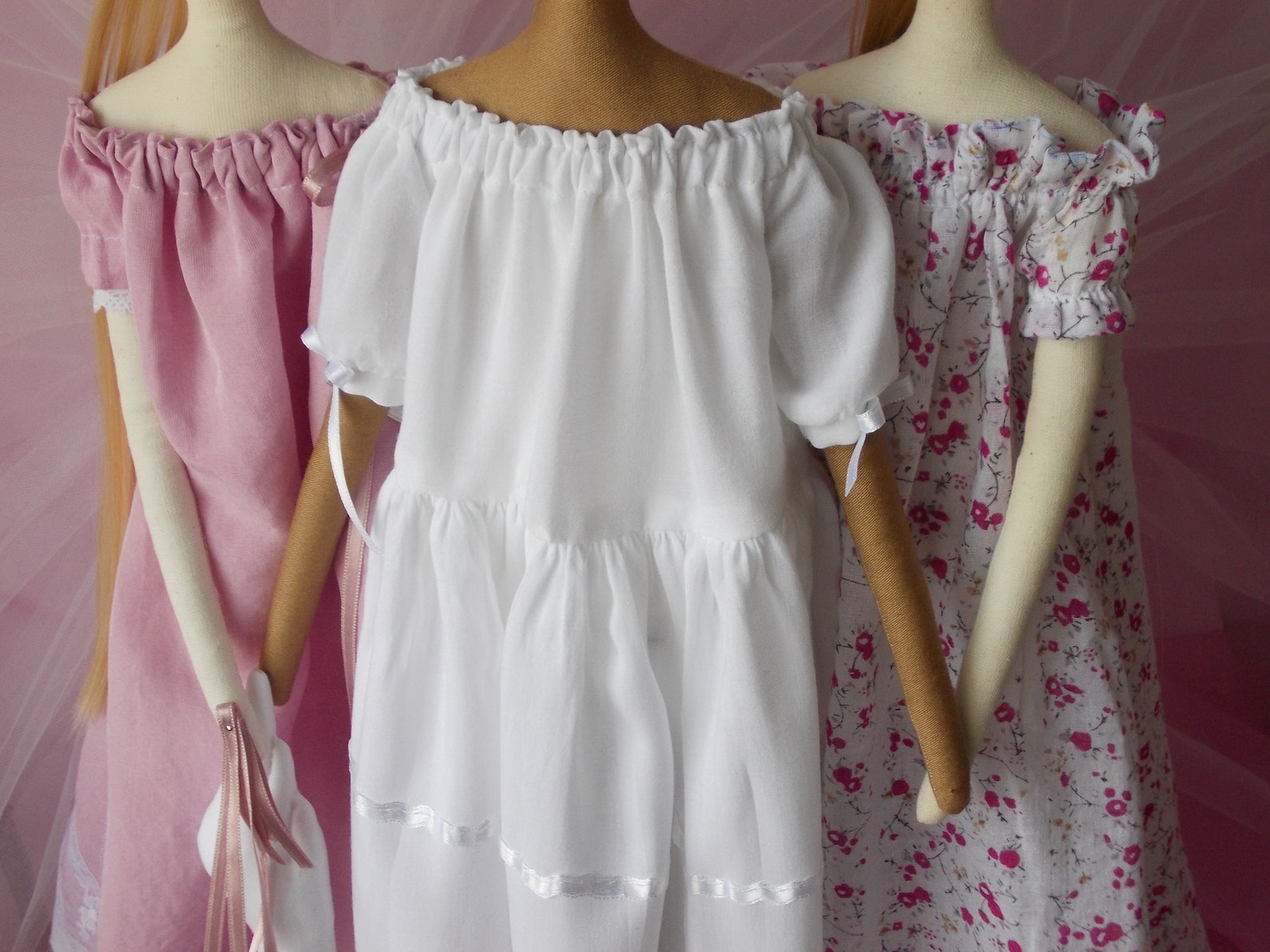 PDF White Dress on Shoulders Pattern and Tutorial for Tilda | Etsy