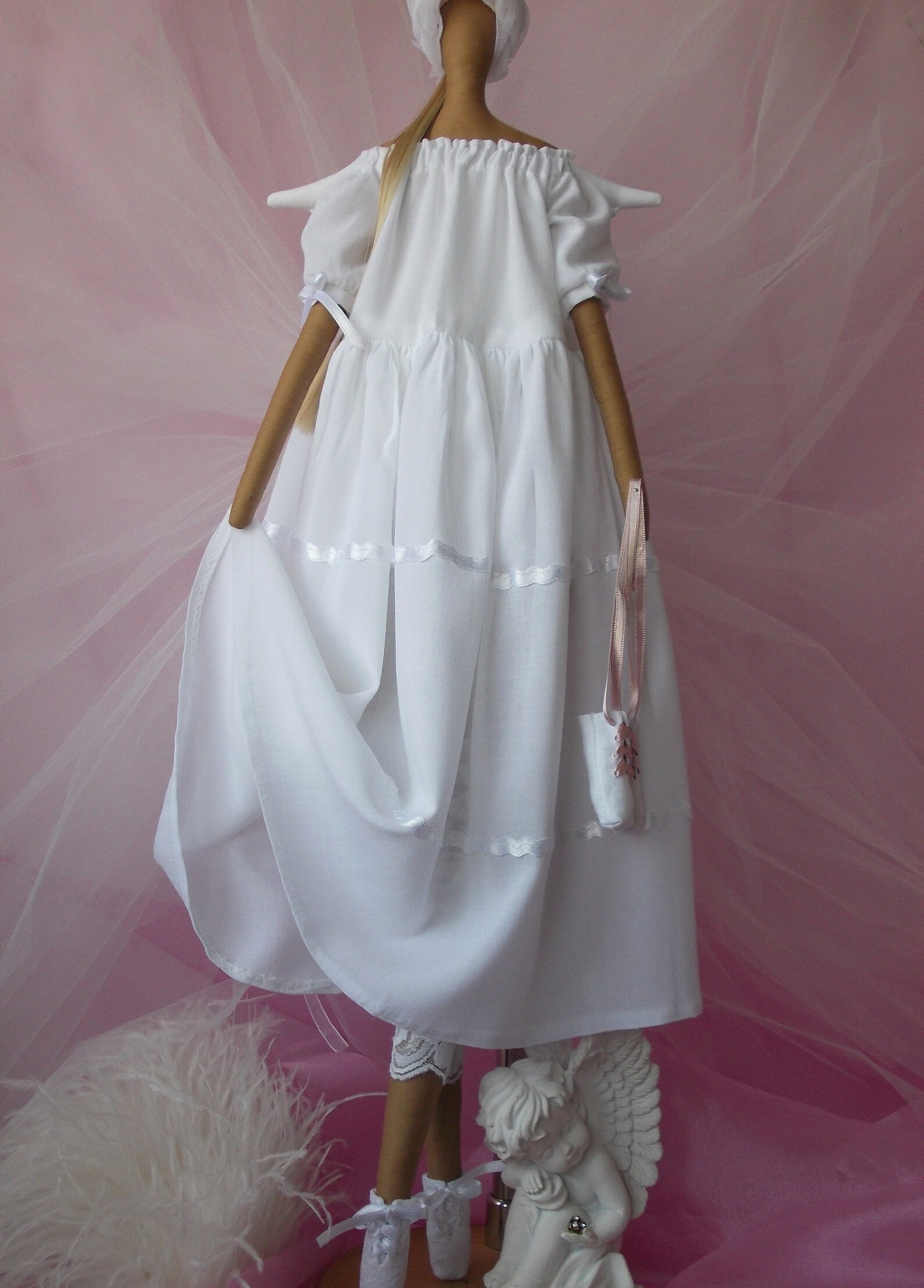 PDF White Dress on Shoulders Pattern and Tutorial for Tilda | Etsy