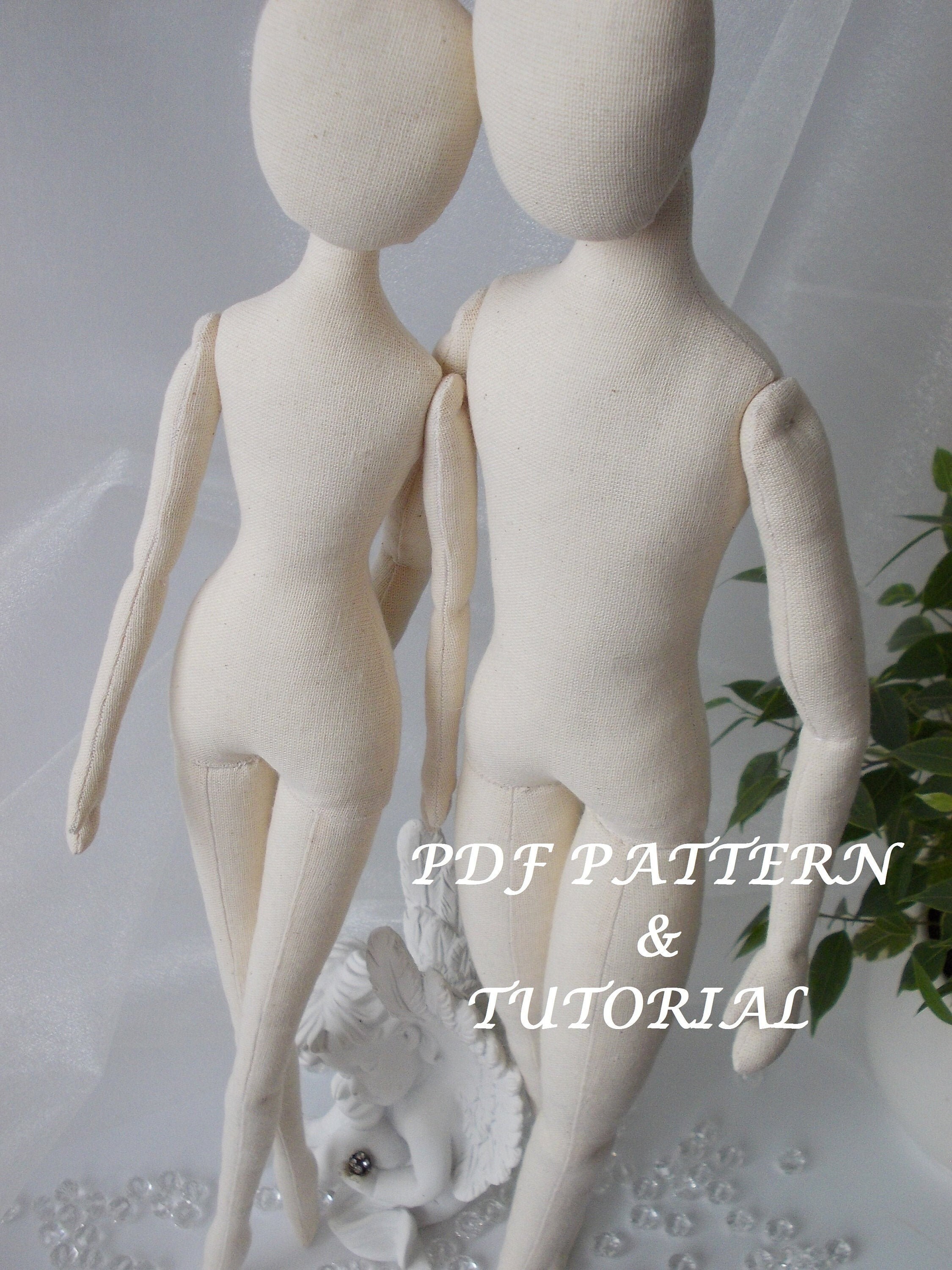 Blank doll body for crafting store