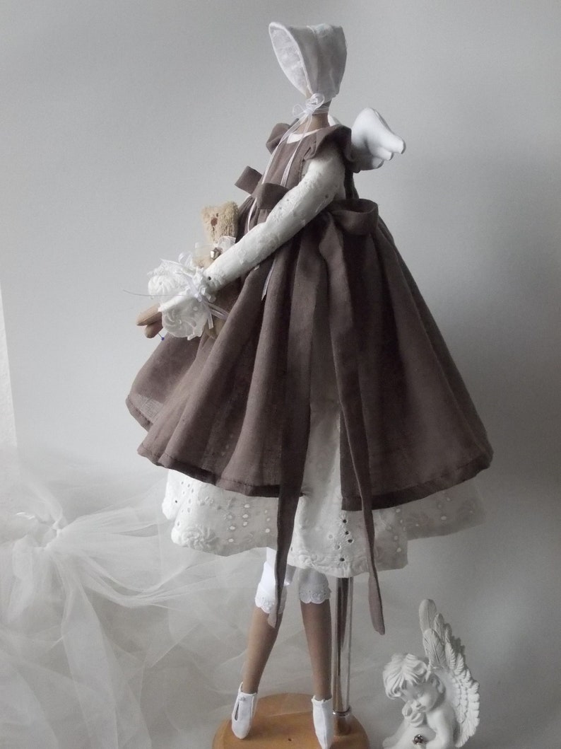 PDF Pattern and Tutorial for Dress With Apron for Tilda Doll - Etsy