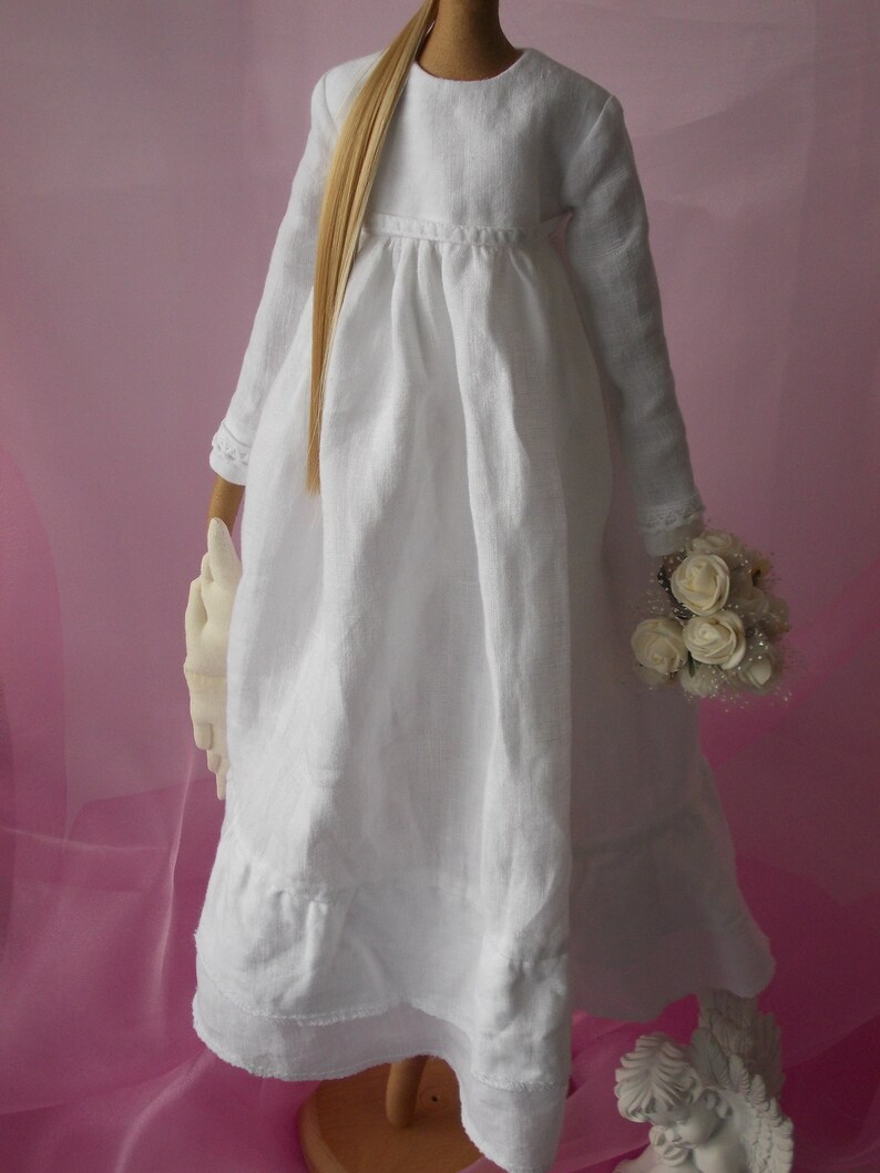 PDF White Dress Pattern and Tutorial for Tilda Doll 65 Cm-26 - Etsy