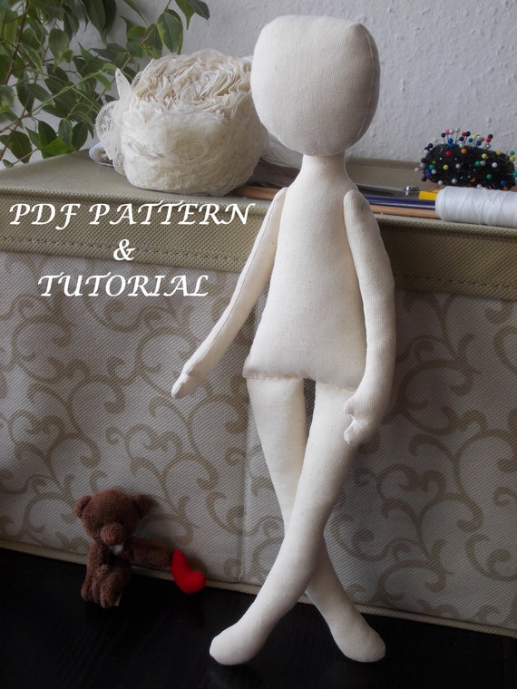 PDF Sewing Pattern for Blank Mimi Doll for Crafting 14 Inches | Etsy