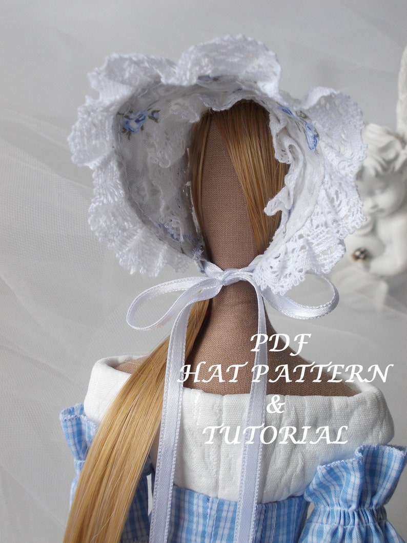 Tilda Doll Hat PDF Pattern and Tutorial for Tilda and Odiva | Etsy Canada