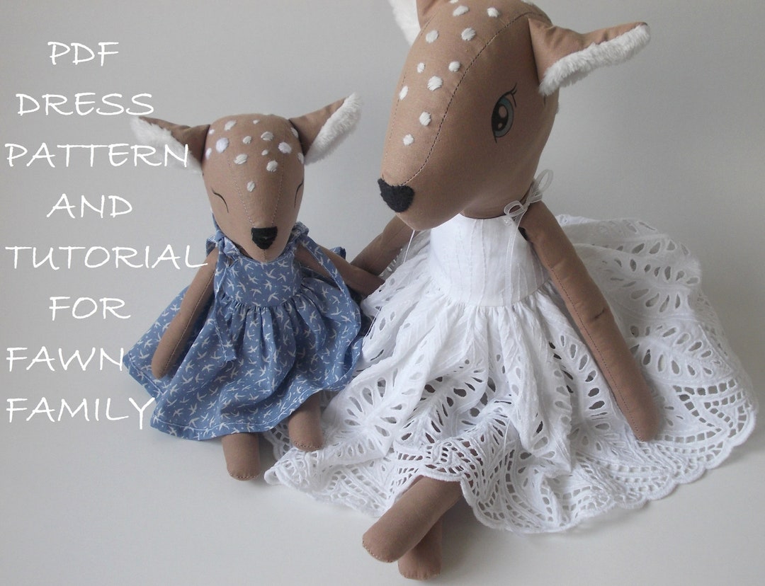 PDF Sewing Pattern and Tutorial for Dress for Fawn Family in Three ...