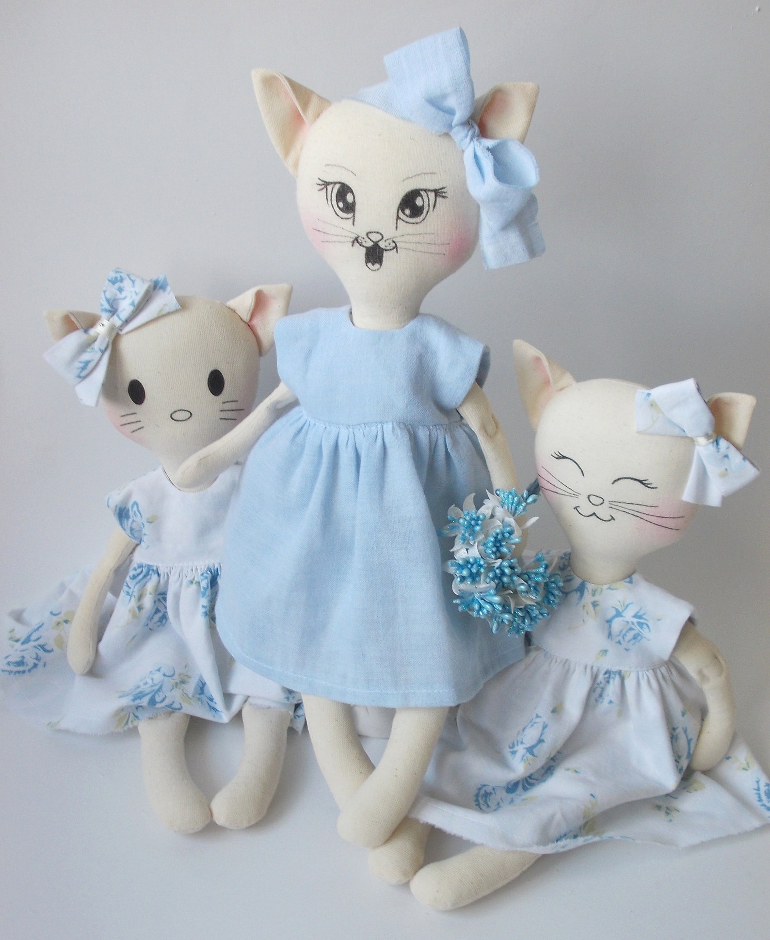 PDF Sewing Pattern and Tutorial for Cat Doll and Dress 36 - Etsy Canada