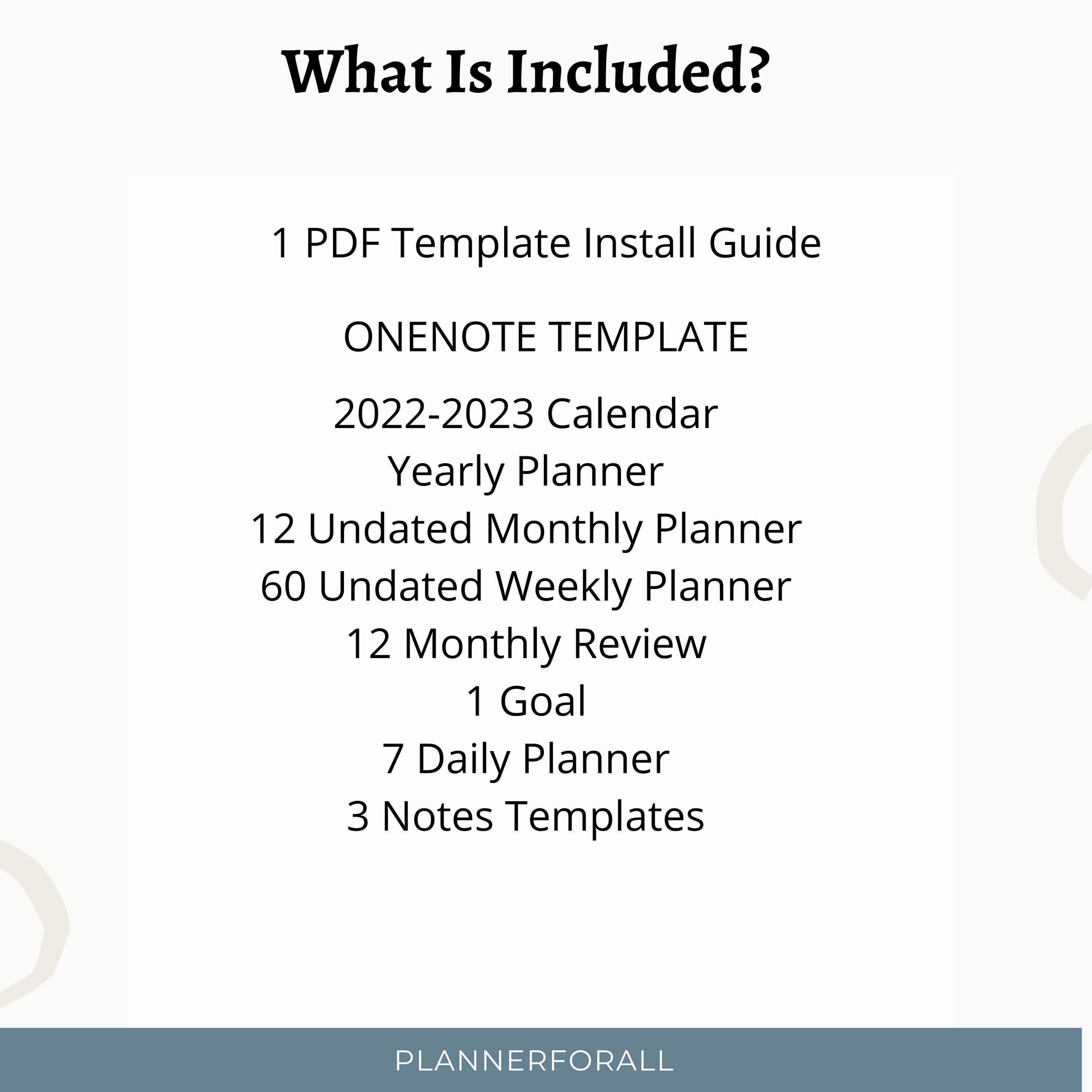 Onenote Digital Planner for Professionals, Hyperlinked Onenote Planner ...