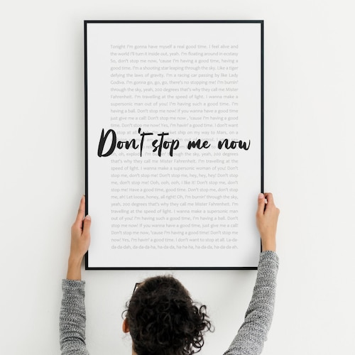 Queen Don't Stop Me Now Printable 8x10 - Etsy