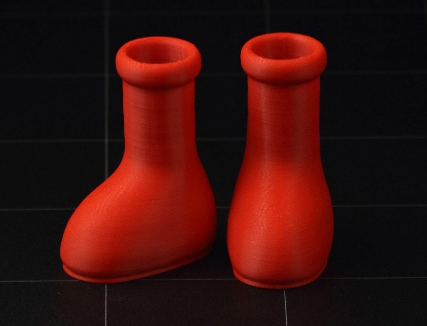 Big Red Boots Shoes Sneakers Astro Boy Finger Hand Miniature Tiny Mini ...