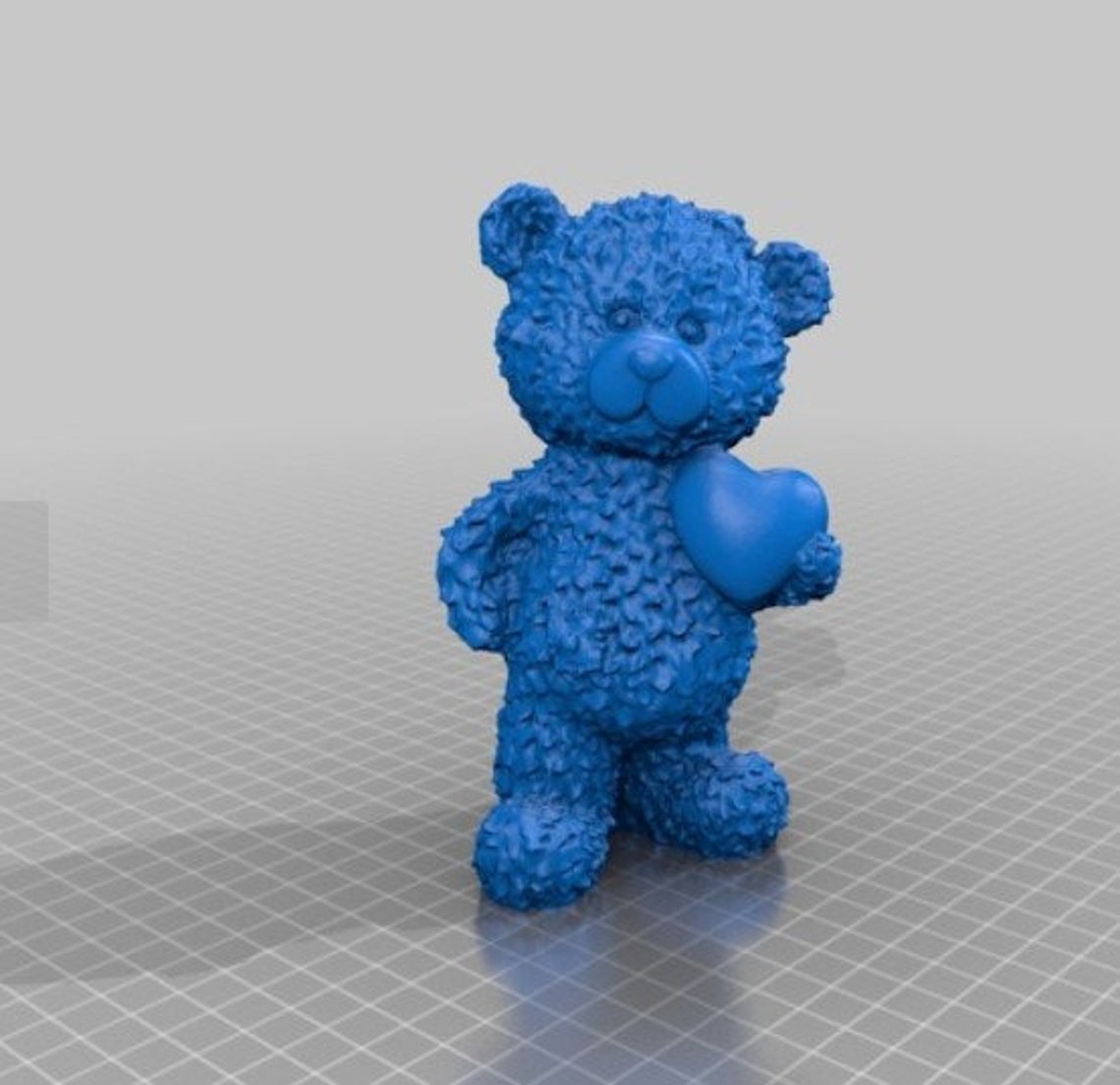 Love Bear Classic Unique Love Teddy Bear 3D Printed File STL - Etsy