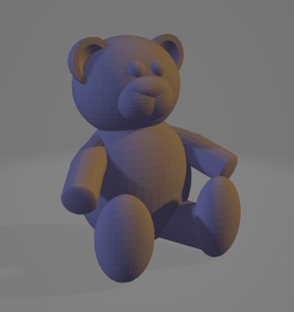 Teddy Bear Stuff Animal 3D Print File STL Template Model Gift - Etsy