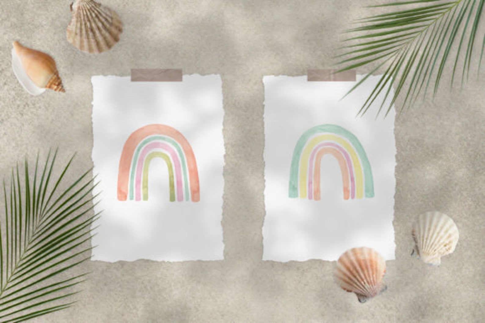 Boho Rainbow PNG Bundle - Etsy