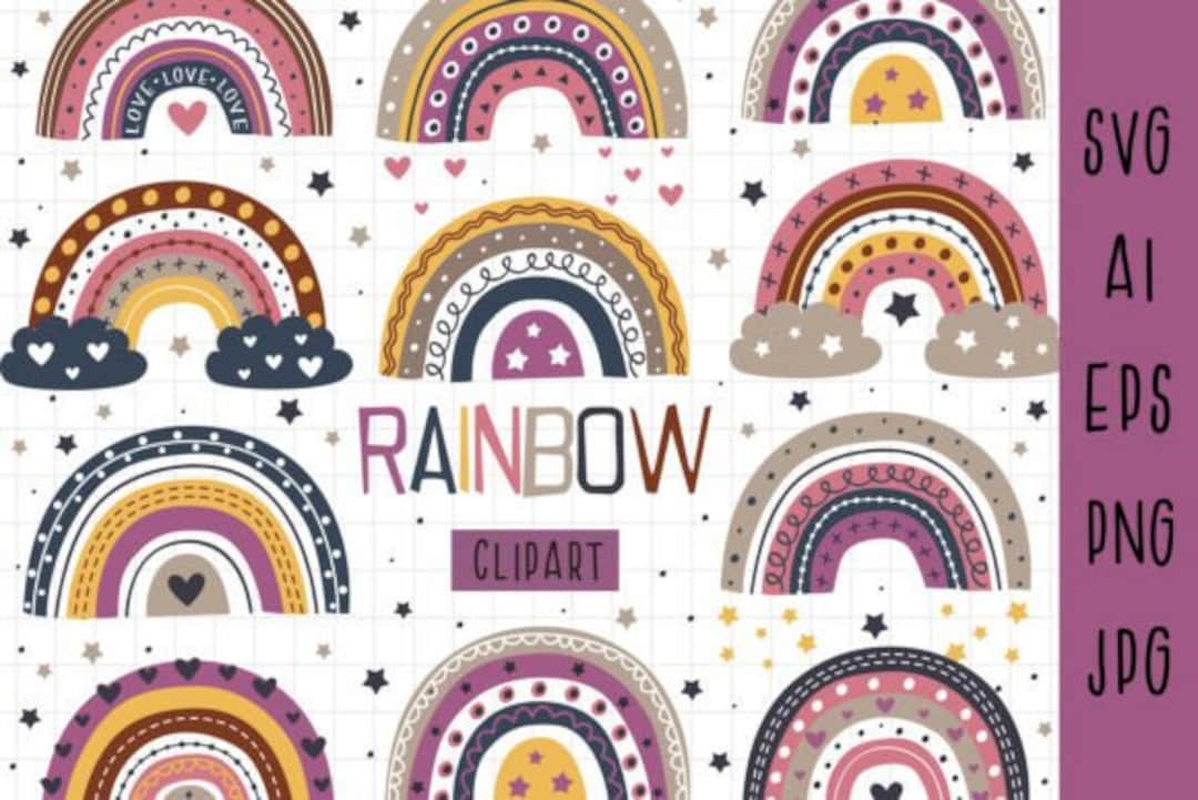 Plotterdatei Regenbogen, Regenbogen svg, Plotterdatei Regenbogen, Plotterdatei Regenbogen ...