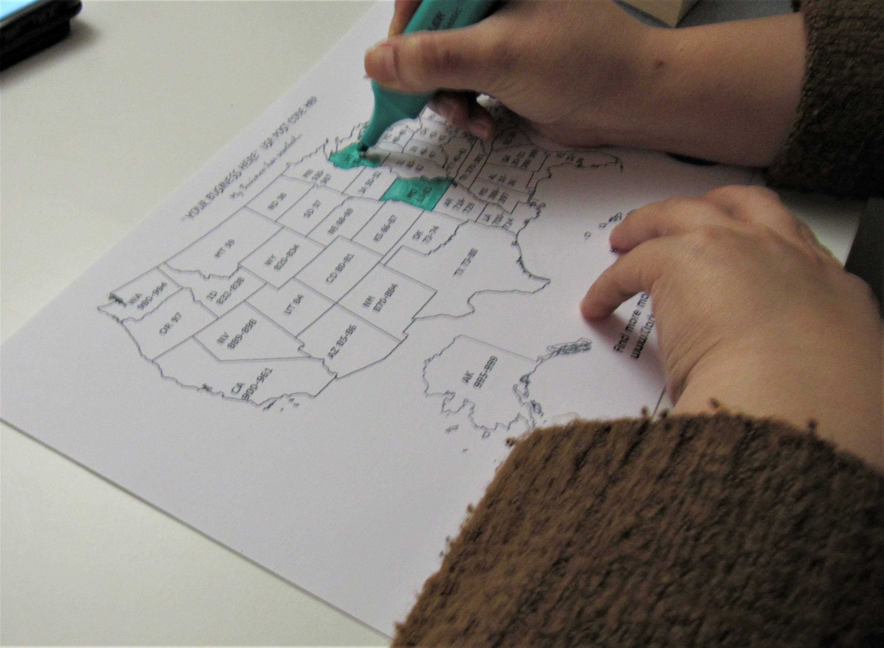 Postcode Map USA, Digital Print, Map Print, Custom Map, Art Prints ...