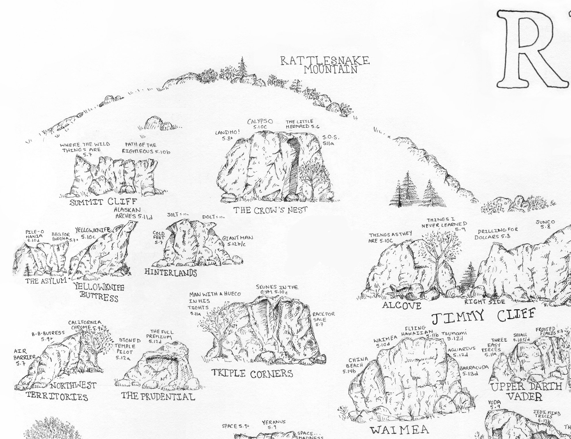 Rumney New Hampshire 16X20 Climbing Poster Framed - Etsy