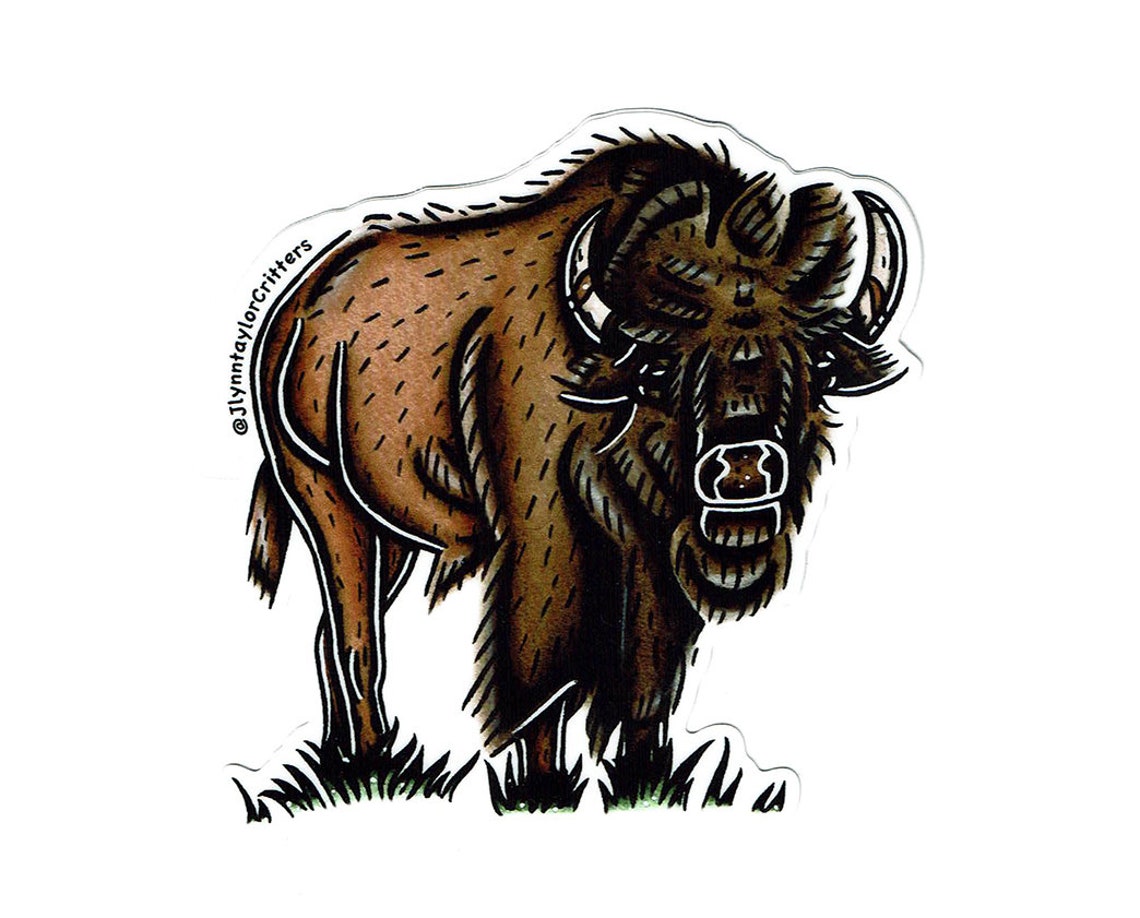 American Bison Sticker - Etsy
