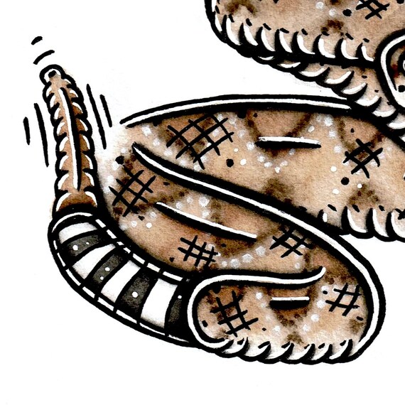 Diamondback Rattlesnake Tattoos