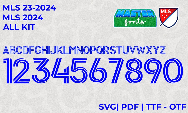 USA MLS 23-2024 Font kit/ Liga Mx svg 2024/ Soccer font kit/ MLS svg ...