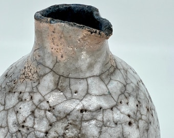 Raku Pottery Ceramic Vase by Lorrie Wickman the Potters Wheel Too - Etsy