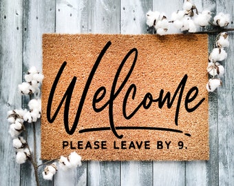 Please Leave by 9 | Etsy