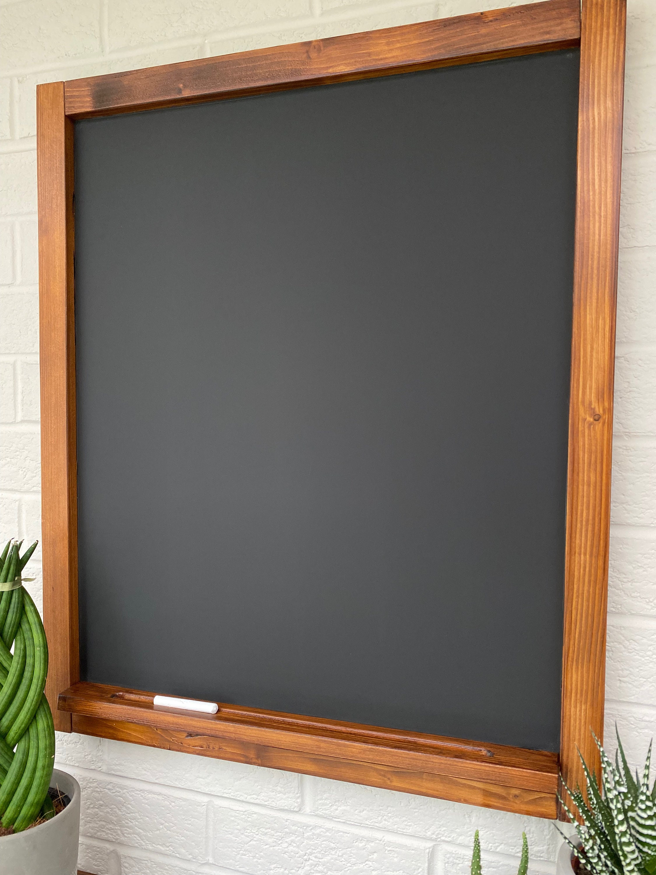 Chalkboard Solid Wood Frame in Dark Walnut Finish | Etsy UK