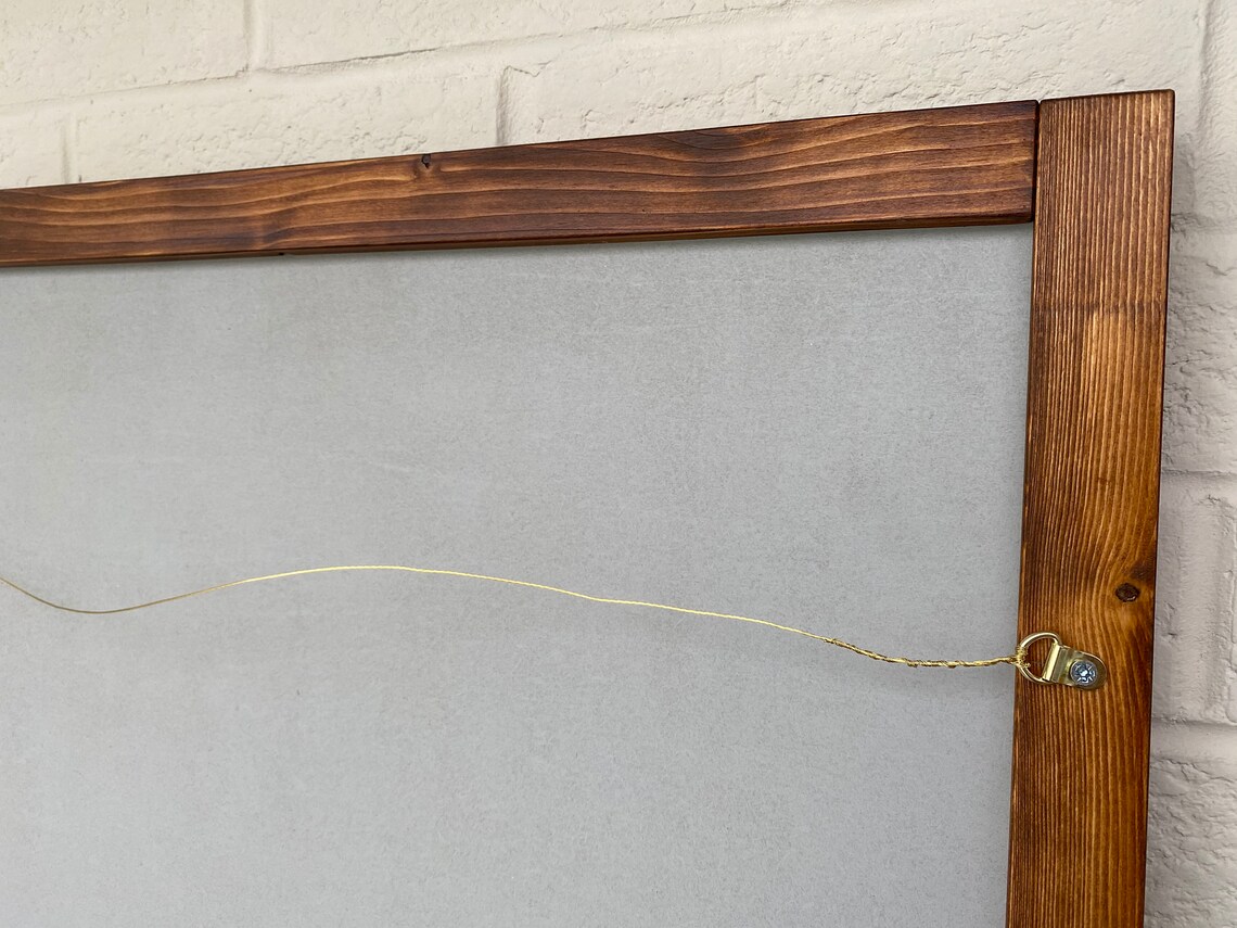 Personalised Chalkboard With Key Hooks Solid Wood Frame in - Etsy UK