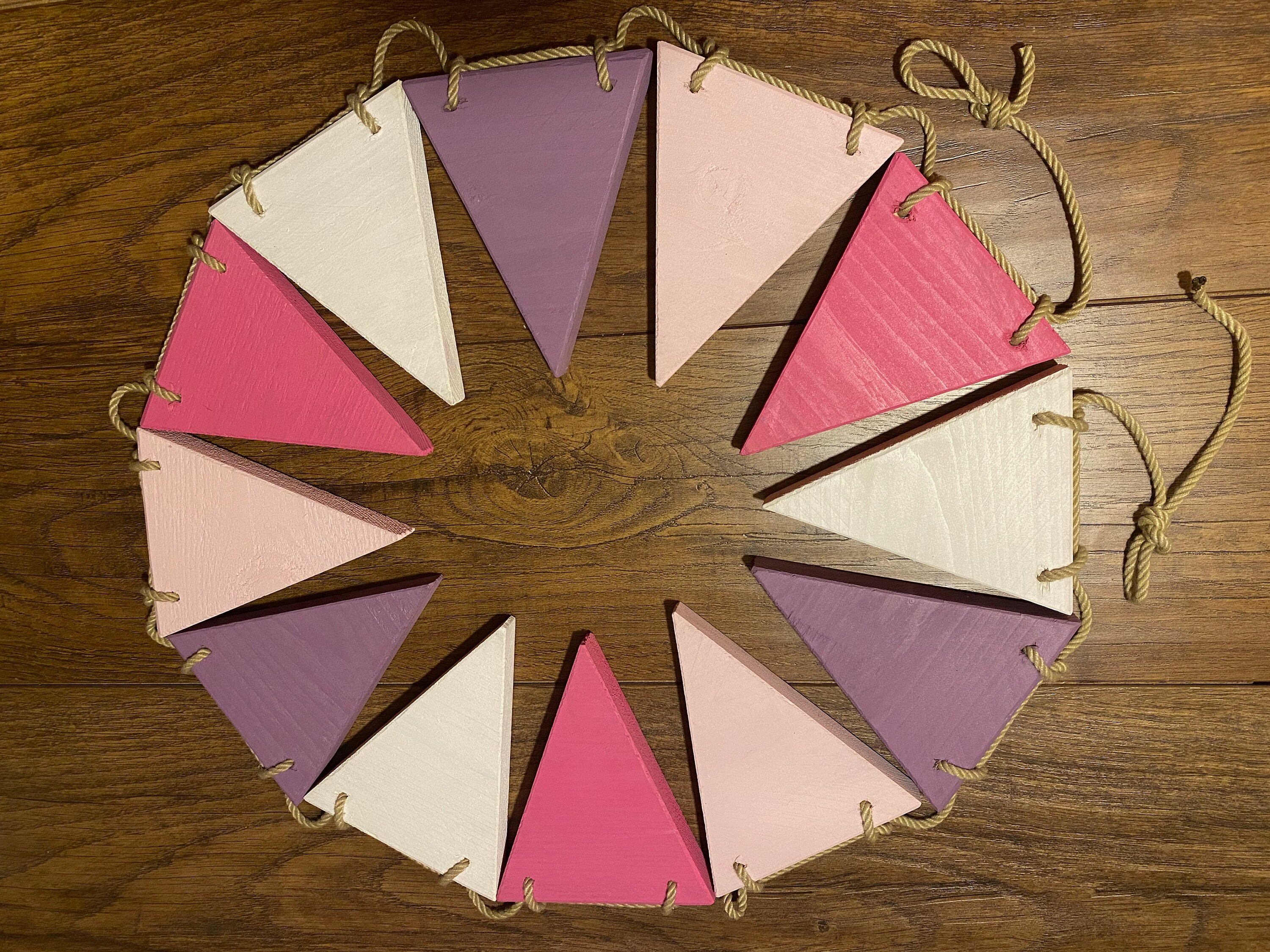 Wooden Bunting Handmade and Painted Garden Party Decor - Etsy UK