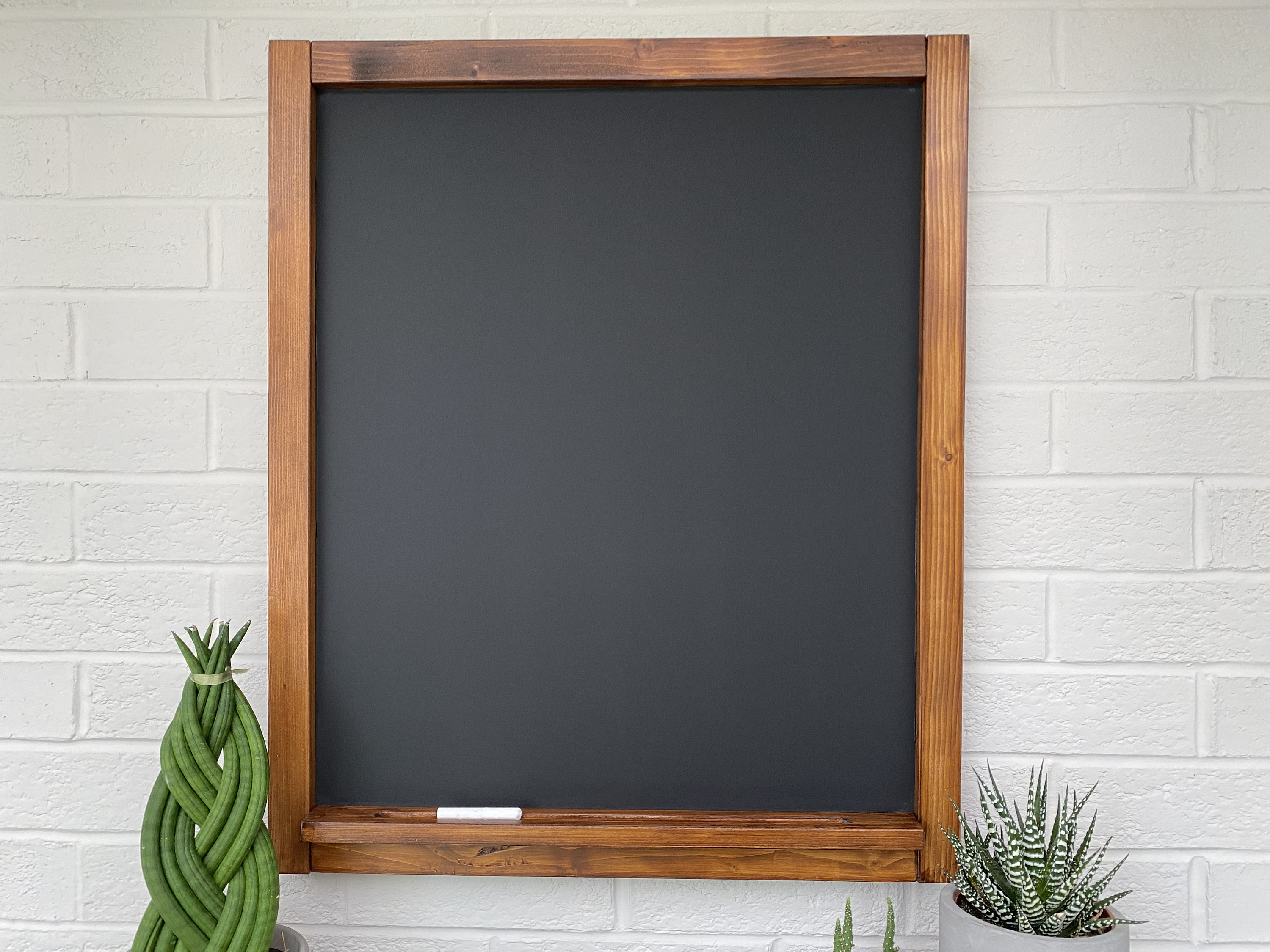 Chalkboard Solid Wood Frame in Dark Walnut Finish | Etsy UK