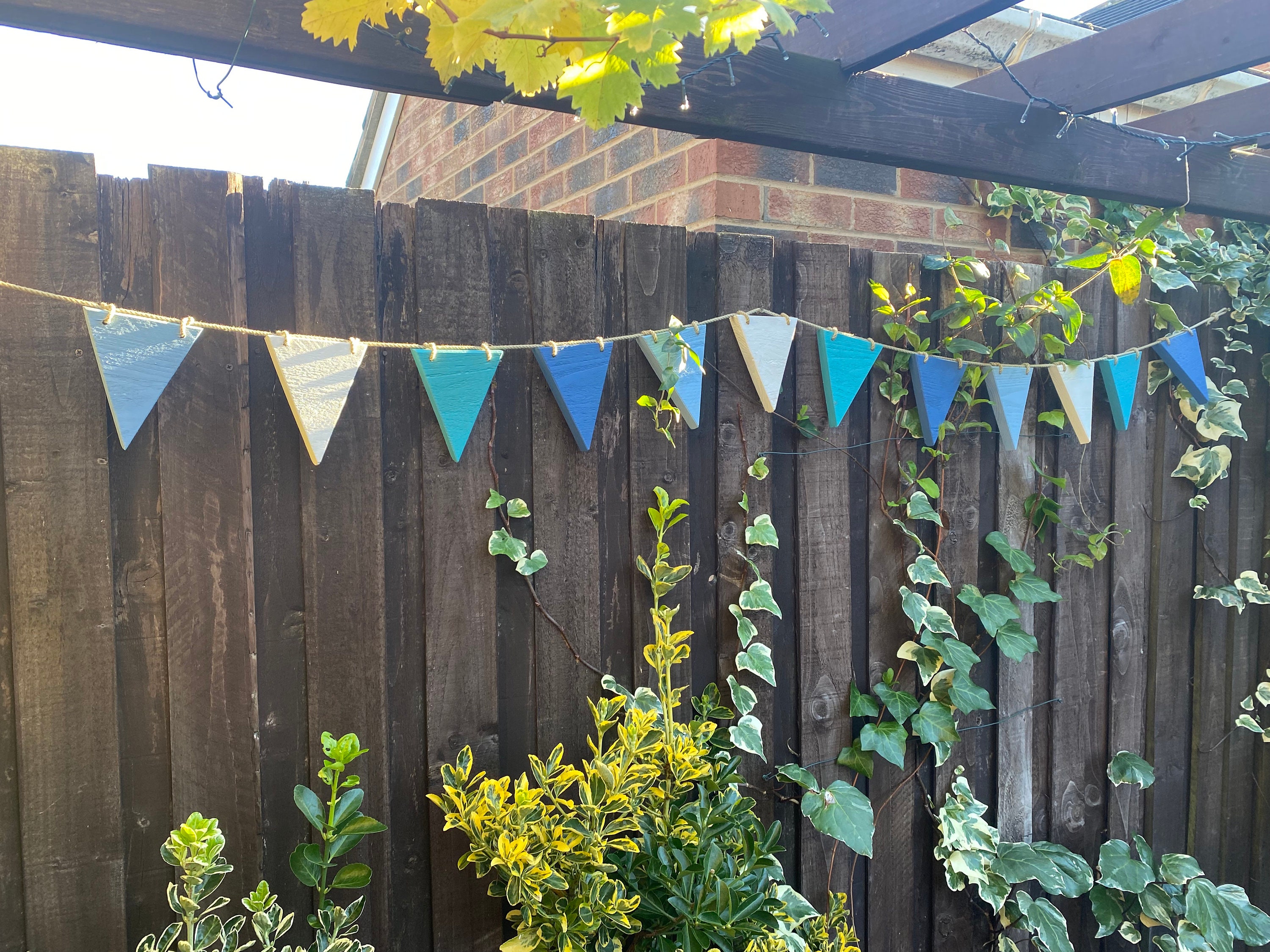 Wooden Bunting Handmade and Painted Garden Party Decor - Etsy UK