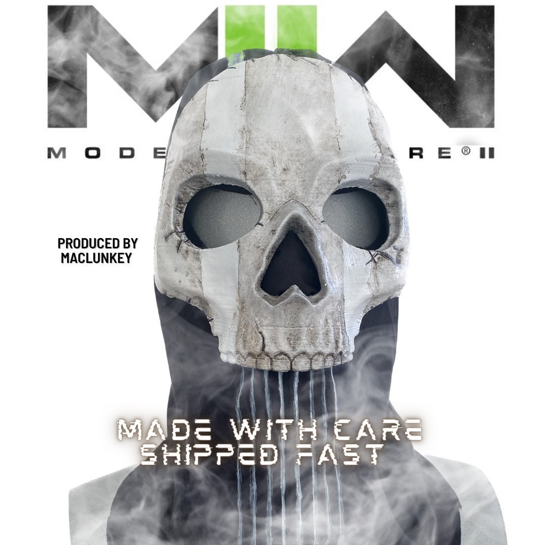 Ghost simon Riley MW2 Skull Mask 1:1 Accurate - Etsy Ireland