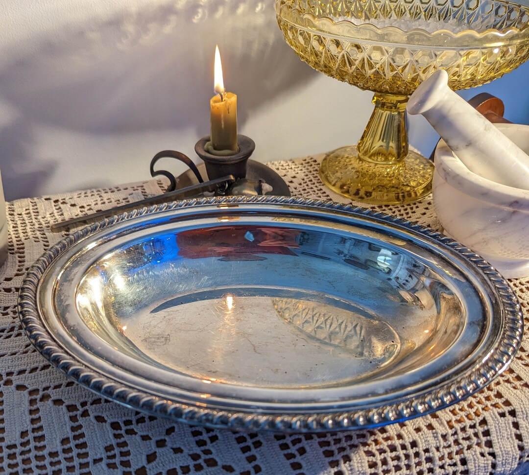 Vintage Silver Plated Witch Offering Altar Tray - Etsy