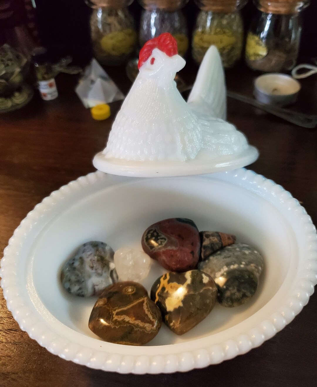 Vintage Chicken Offering or Storage Dish - Etsy