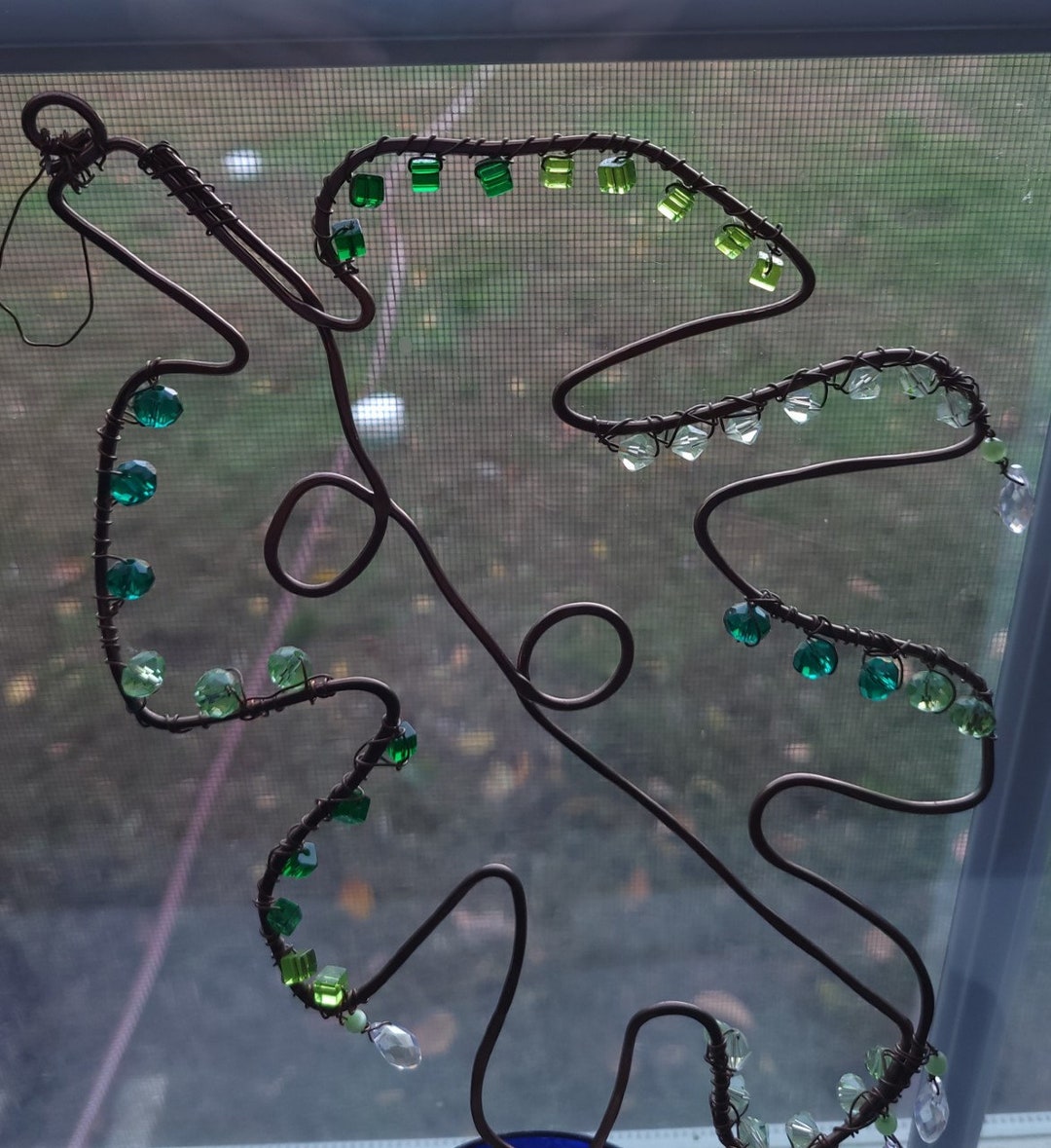 Copper Wire Suncatchers Oak Leaf or Butterfly - Etsy