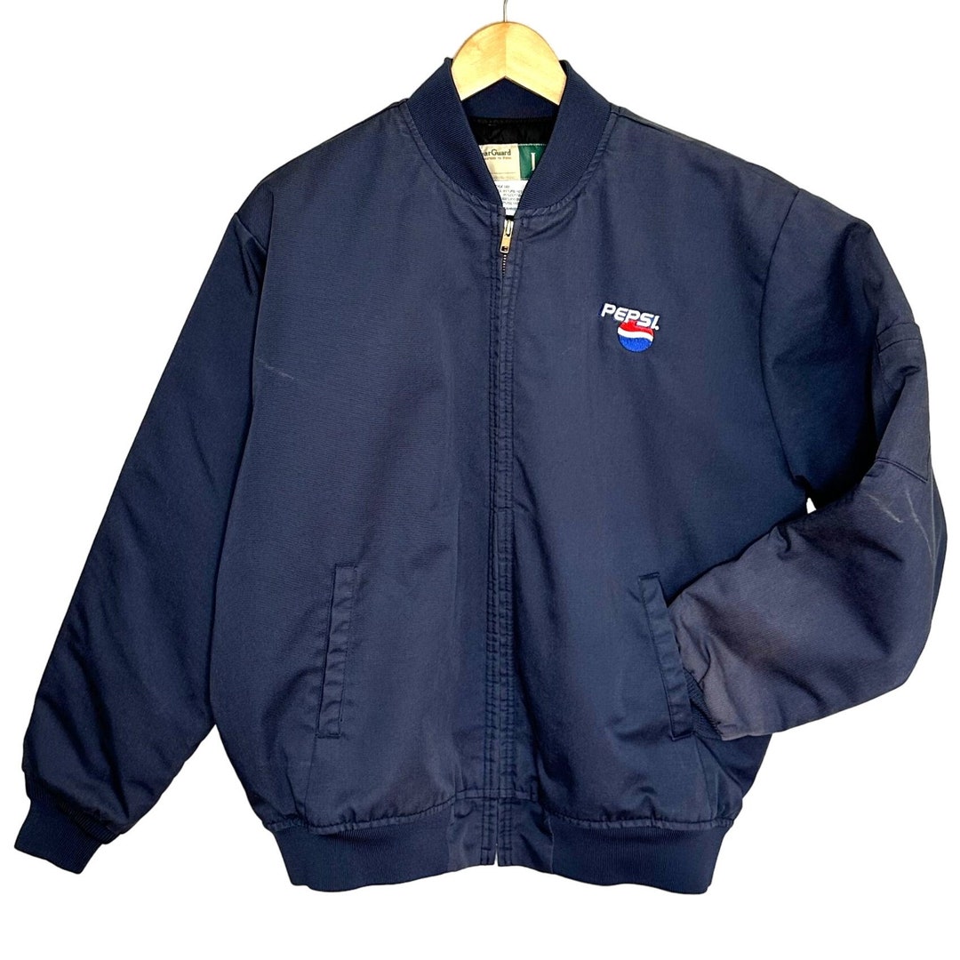 Vintage 90's Wearguard Pepsi Bomber Jacket | Soft Shell | Quilted Liner ...