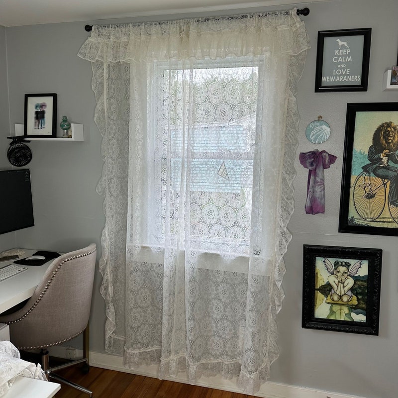 Sheer Lace Curtains - Etsy