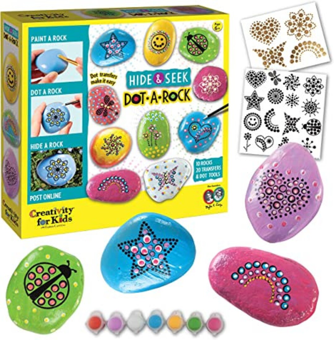 Creativity for Kids Glow in the Dark Rock Painting Kit Painting Rocks ...