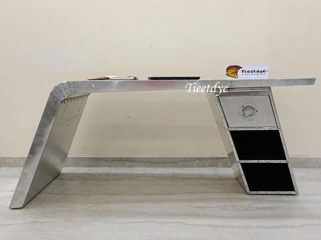 Aviator Wing Desk Home Office Decor Aluminum Furniture - Etsy