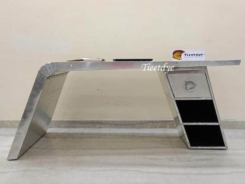 Aviator Wing Desk Home Office Decor Aluminum Furniture - Etsy
