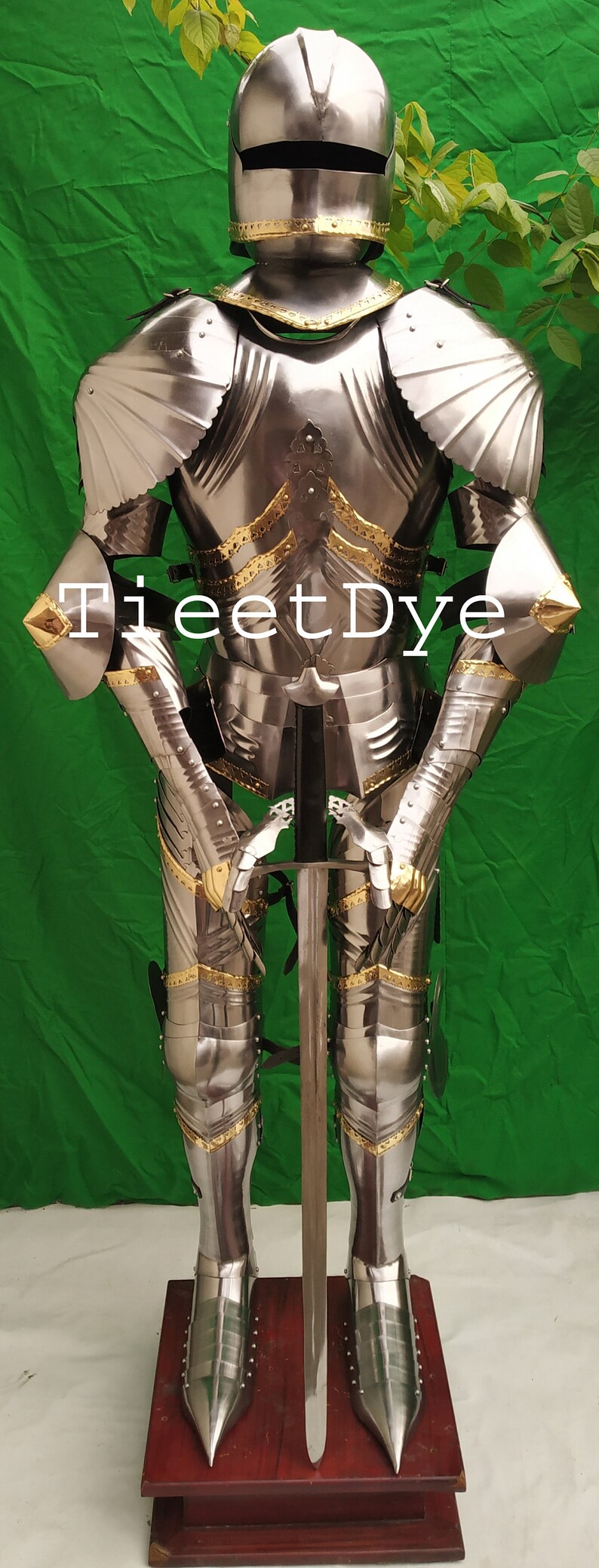 Rare Medieval Knight Suit of Armor Gothic Full Body Armour Stand - Etsy