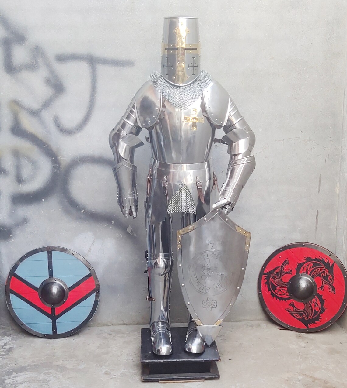 Medieval Knight Suit of Templar Toledo Armor Combat Full Body Armour ...