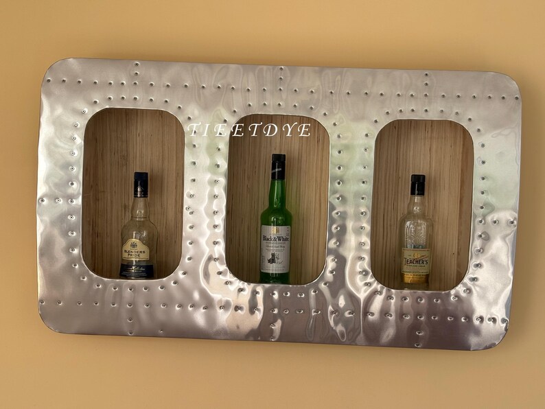 Tieetdye Aviation Inspired Wall Bar Airplane Bar Cabinet With Soaring ...