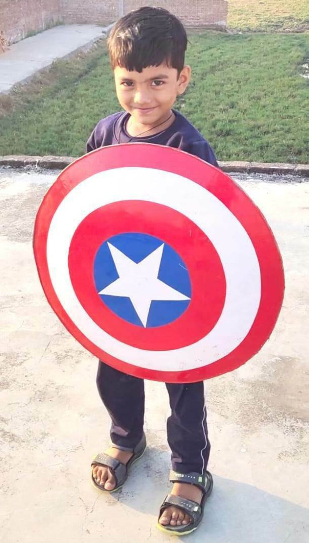 18 Inch Captain America Shield Endgame Avengers Metal Iran Steel 18 ...